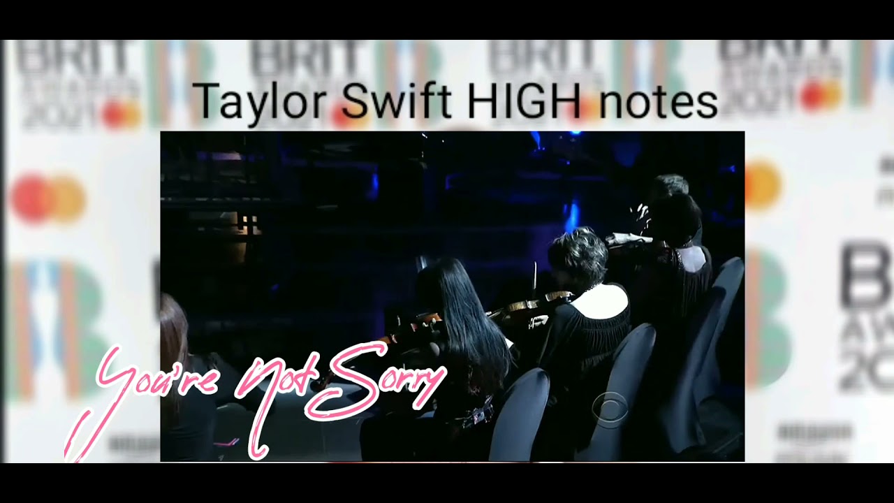 Taylor Swift HIGH notes from almost all of her albums - YouTube
