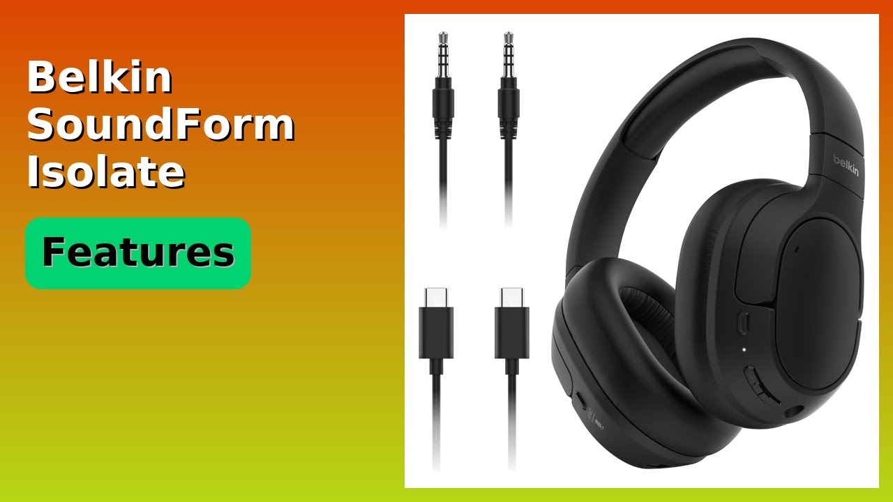 REVIEW (2026): Belkin SoundForm Isolate Headphones. Features. - YouTube