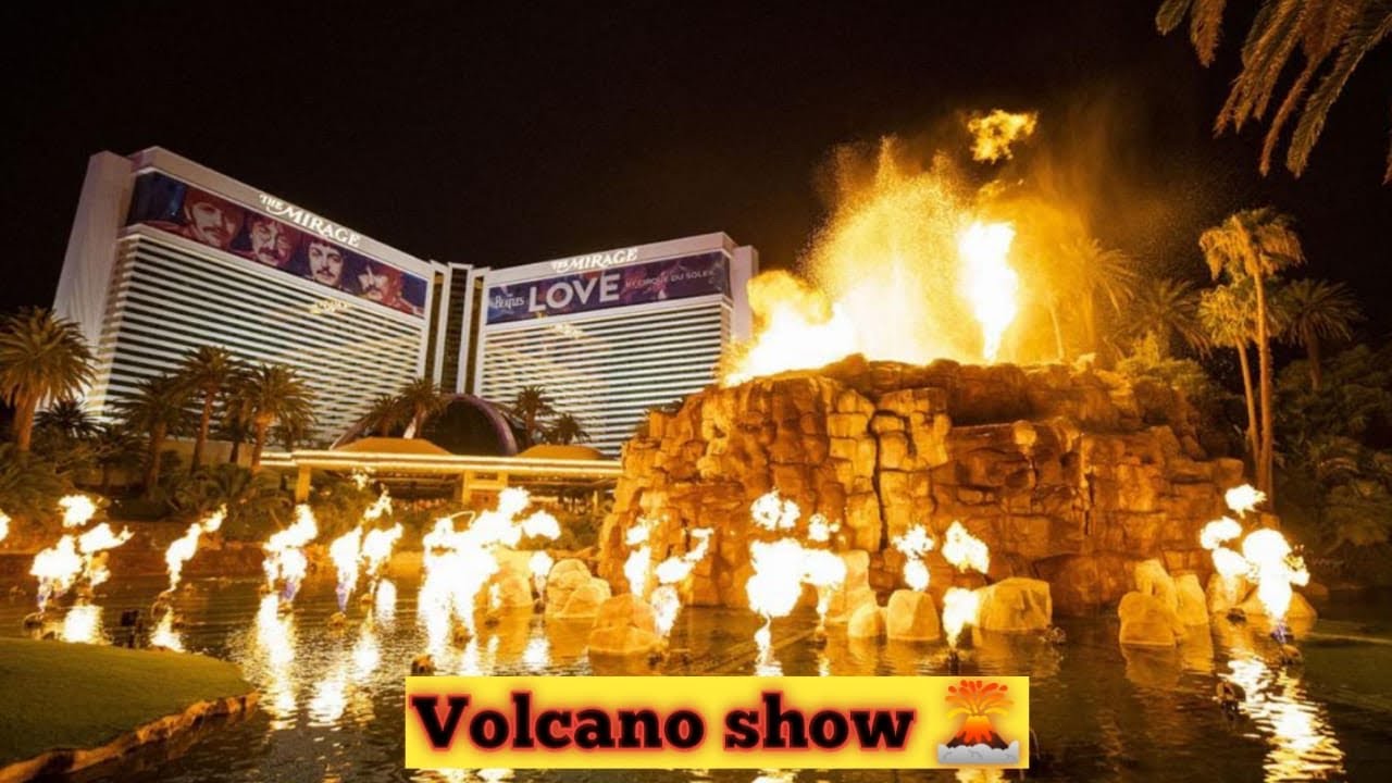 Volcano Show || The Hotel Mirage || Las Vegas - YouTube