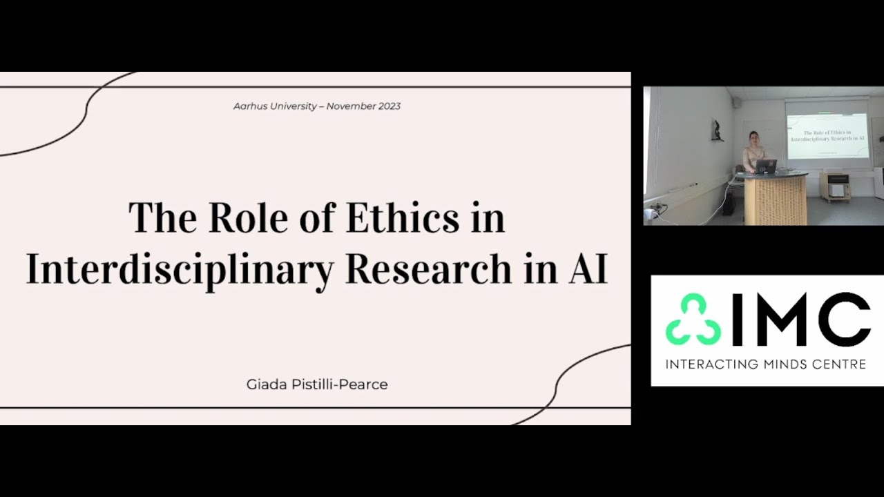 Giada Pistilli: The Role of Ethics in Interdisciplinary Research in ...