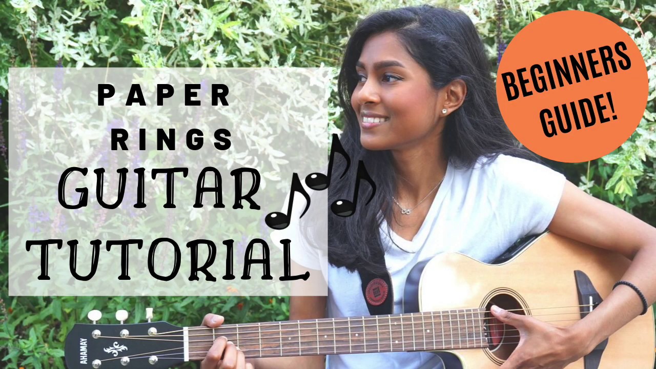 Paper Rings - Taylor Swift - Beginners Guitar Tutorial - YouTube