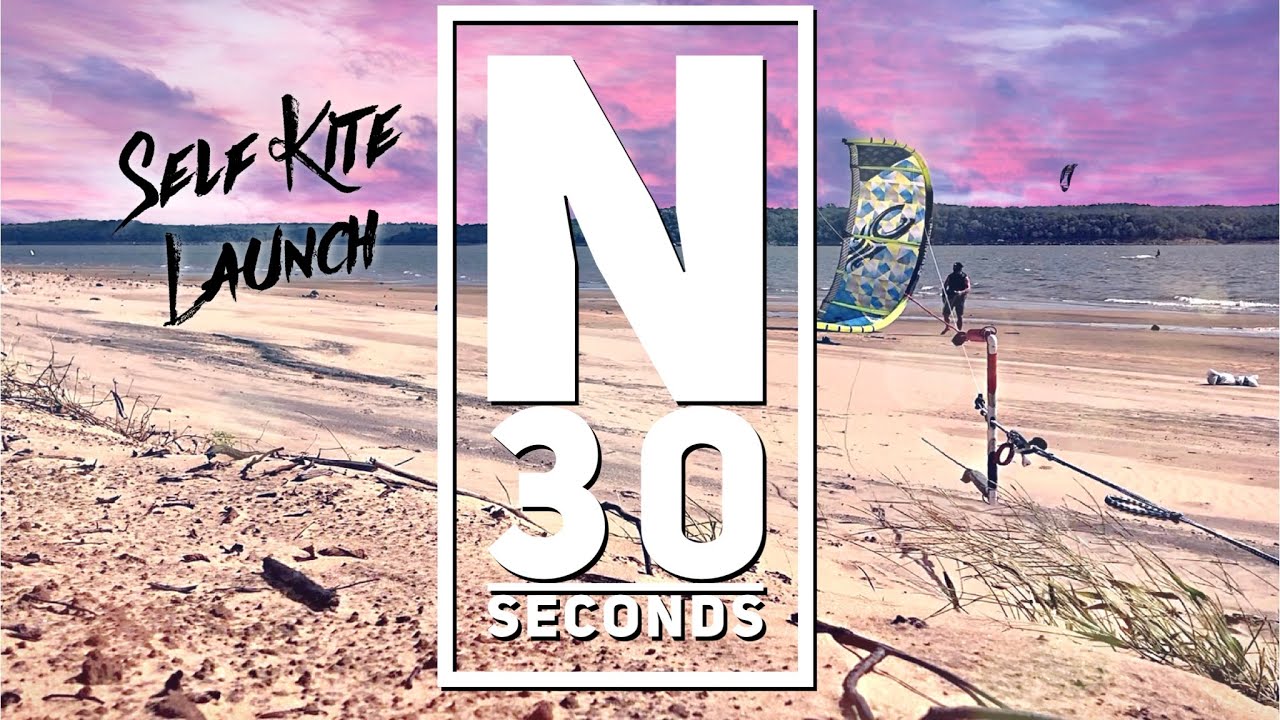 Kiteboarding- Kite Self Launch with a Carabiner (N 30 Seconds Series ...
