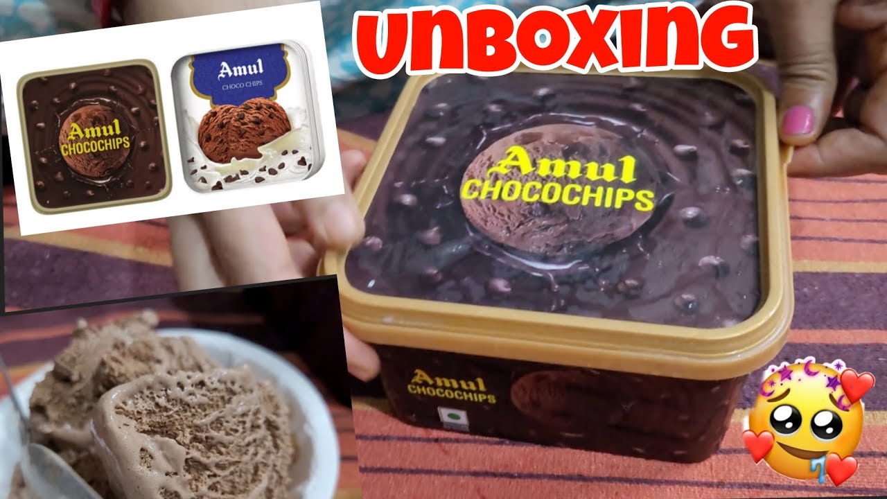 Amul Choco Chips Ice Cream Tub | #icecream #amul - YouTube