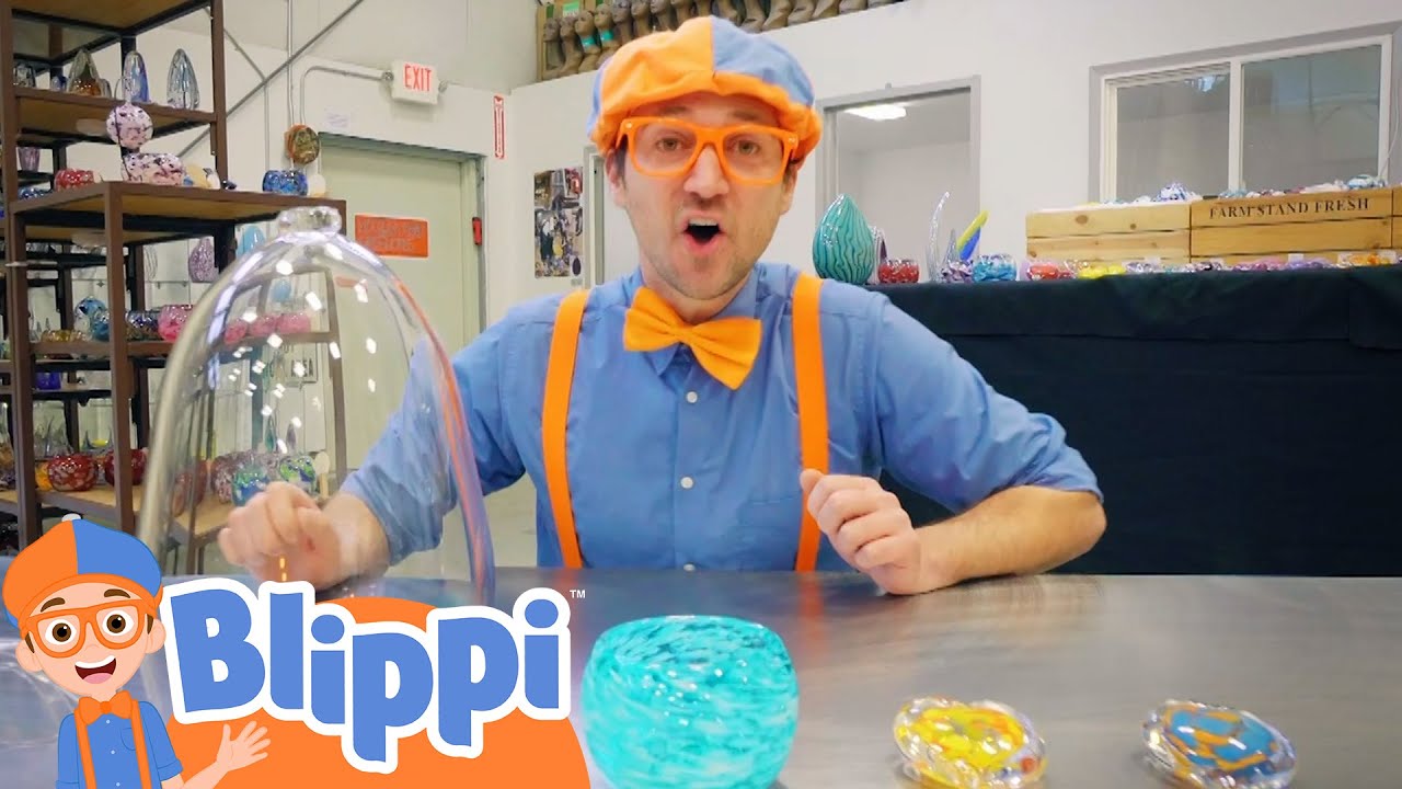 Blippi Goes Glassblowing | Blippi's Colorful Fun! | Blippi Adventures ...