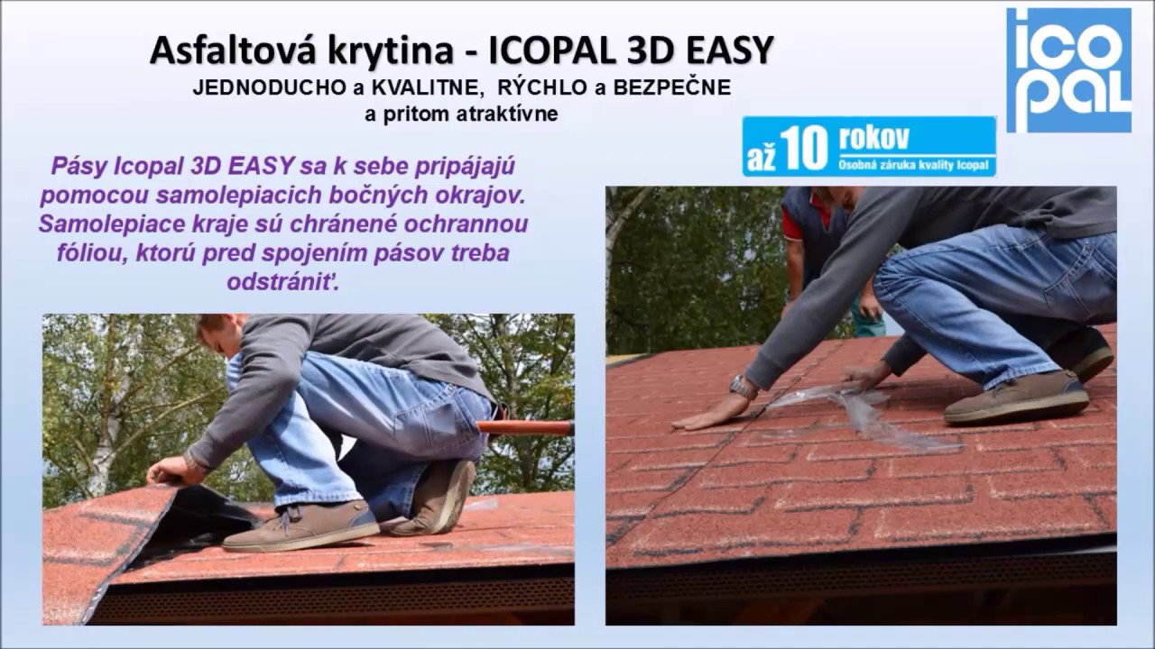 Montážny návod Icopal 3D Easy - YouTube