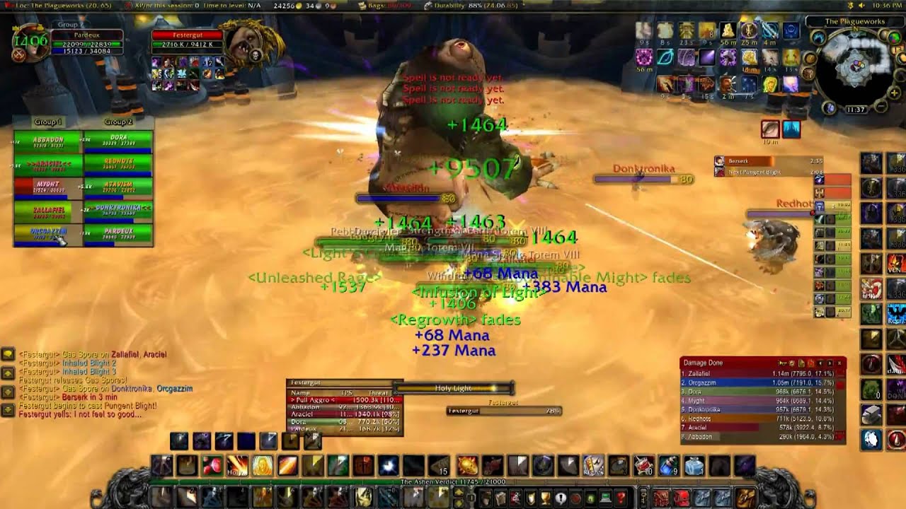 SOLDIER Guide To Festergut 10 Man Icecrown Citadel - YouTube