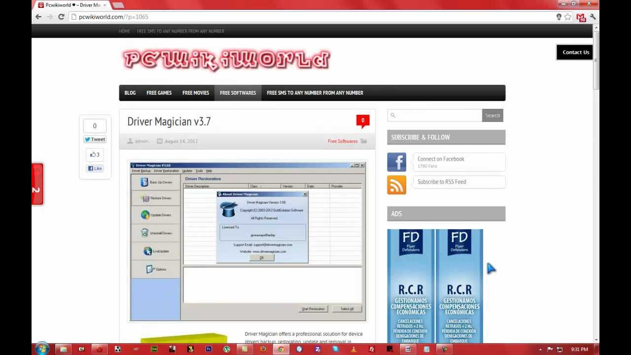 How to install and use driver magician pro v3.7 free - YouTube
