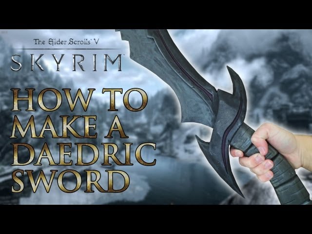 Skyrim Daedric Sword Drawing