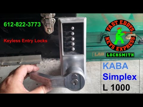 Kaba Simplex 1000 series combination change | @fasteddyskeysexpress ...
