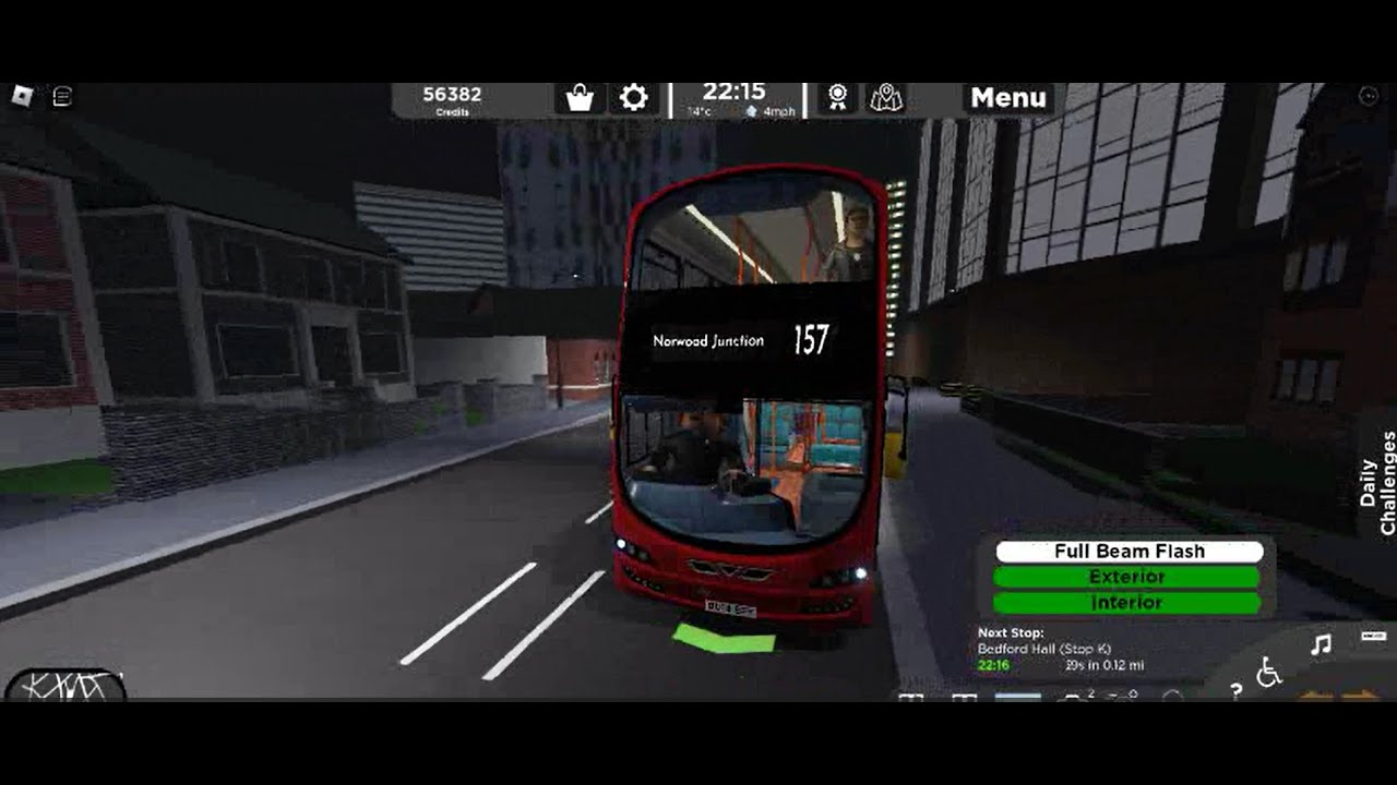 Roblox - Croydon: The London Transport Game | Route 157 from West ...