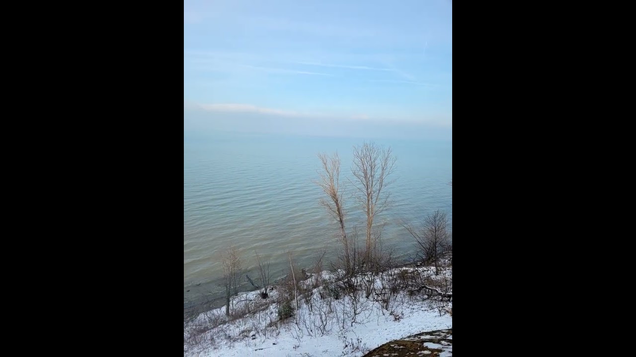 Lake Erie Cliff before Major Blizzard - YouTube