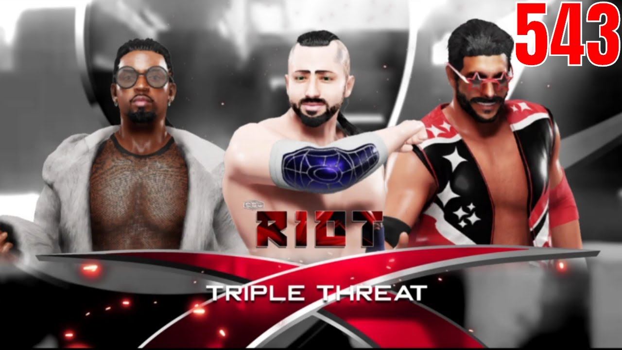 WWE 2K: RIOT 543 (Triple Threat)Danny Watts vs Benji Moore vs Maxx ...
