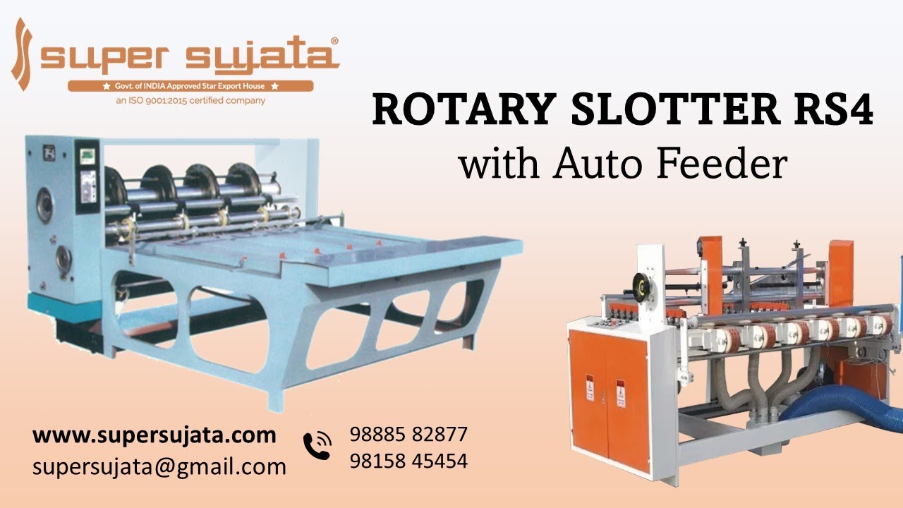 Rotary Slotter (RS4) Machine with Auto Feeder | SUPER SUJATA | # ...