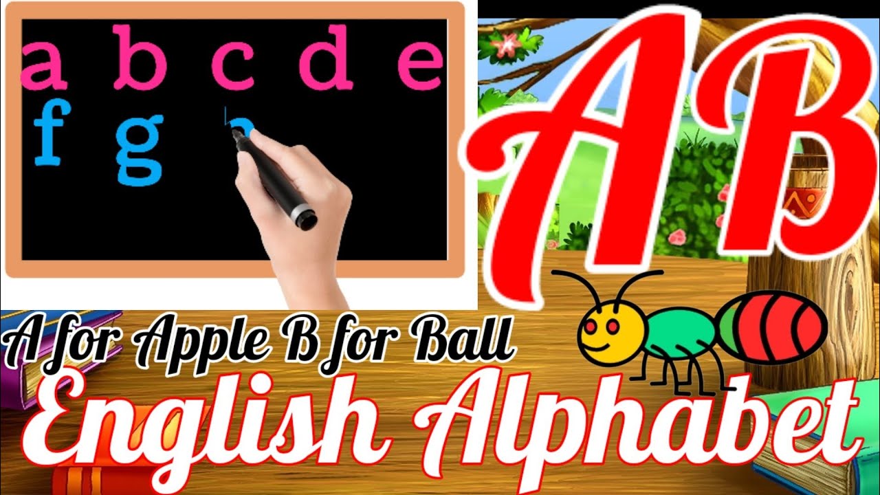 ABCD in English।Alphabet song।Read and Write The Alphabet।Learn English Drawing A to Z # ...