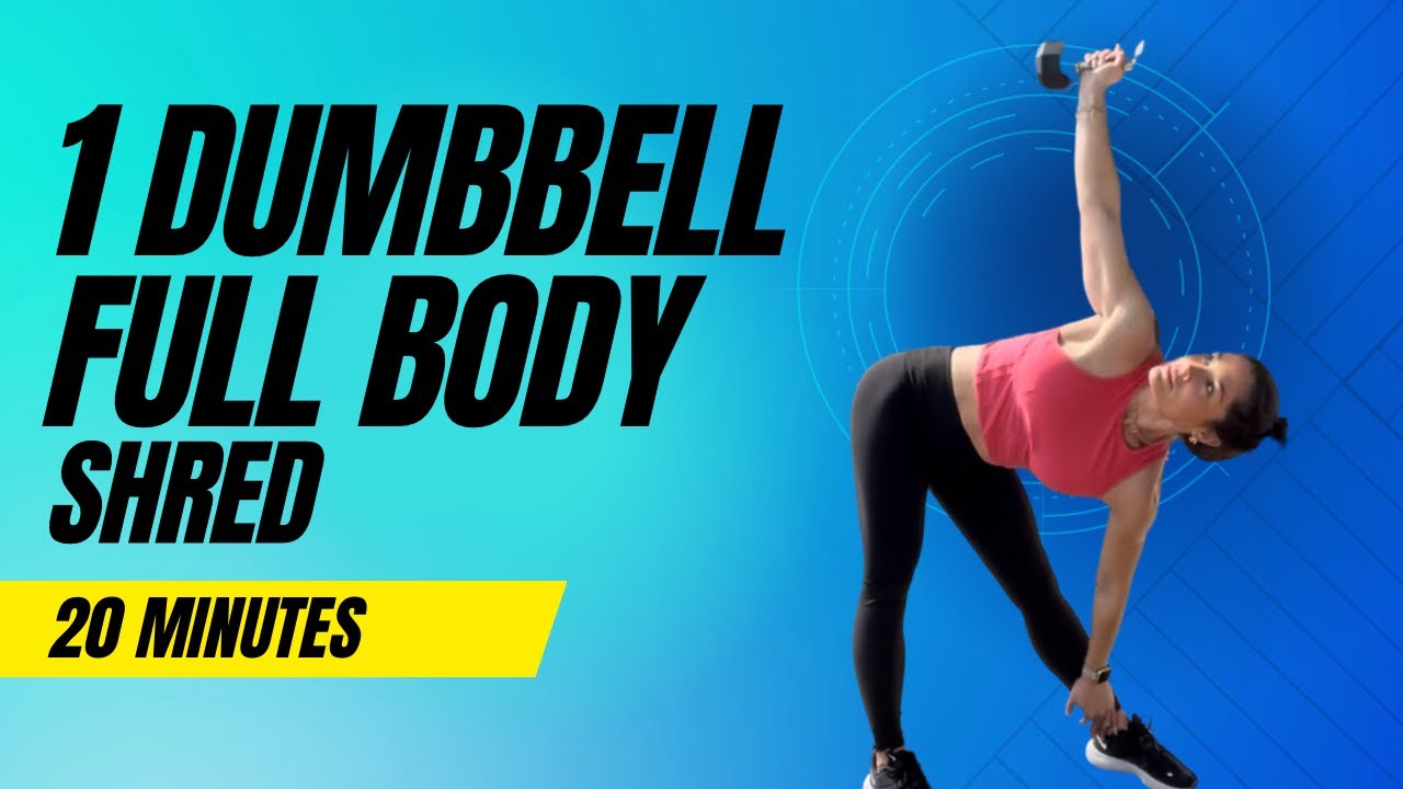 20 Min -Full Body Shred // 1 Dumbbell - No Talking! - YouTube