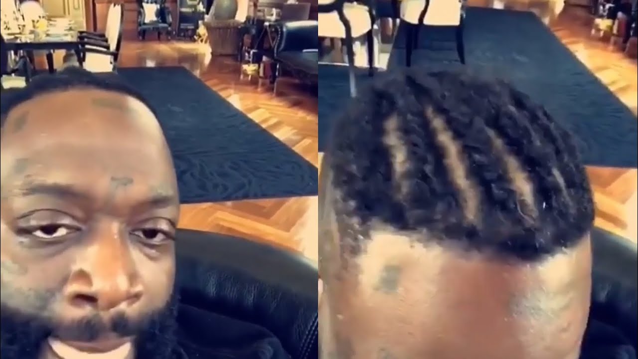 Rick Ross Gets New Haircut Before Dropping New Music - YouTube