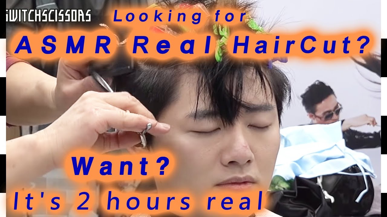 ASMR MEN HAIRCUT 4 MEN(2 hours) ASMR 남자 헤어커트(2시간) - YouTube