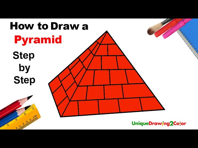 How To Draw A Triangular Pyramid Step By Step