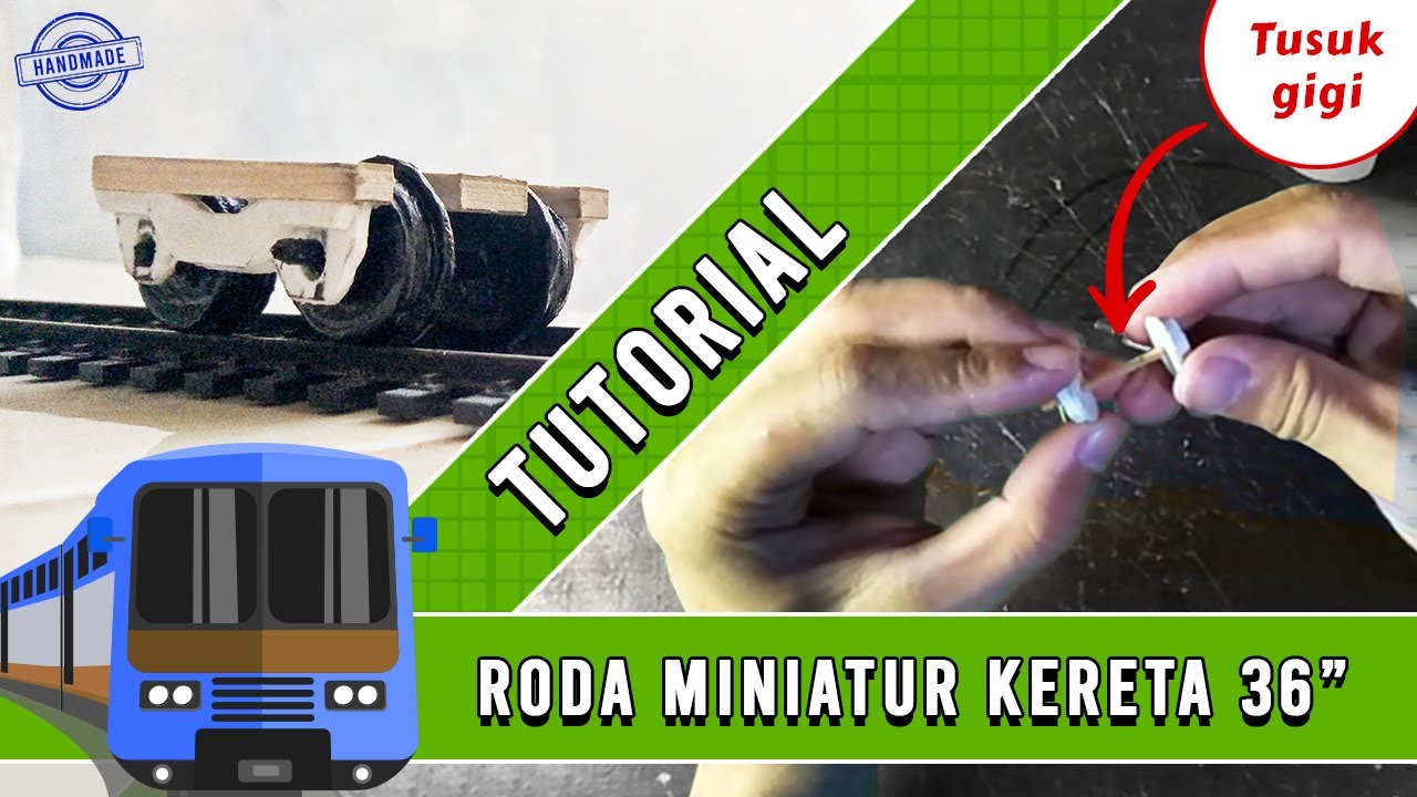 Cara membuat roda miniatur kereta api 36” skala 1/87 - YouTube