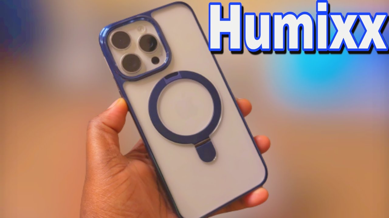 Humixx Blue Mag Stand iPhone 15 Pro Max Case - YouTube