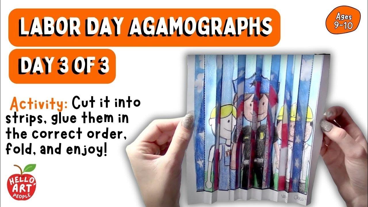 3. Labor Day Agamographs Part 3 - 4th Grade Art Lesson Kid's Craft ...