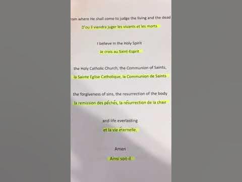 The prayers for the Rosary in French - YouTube