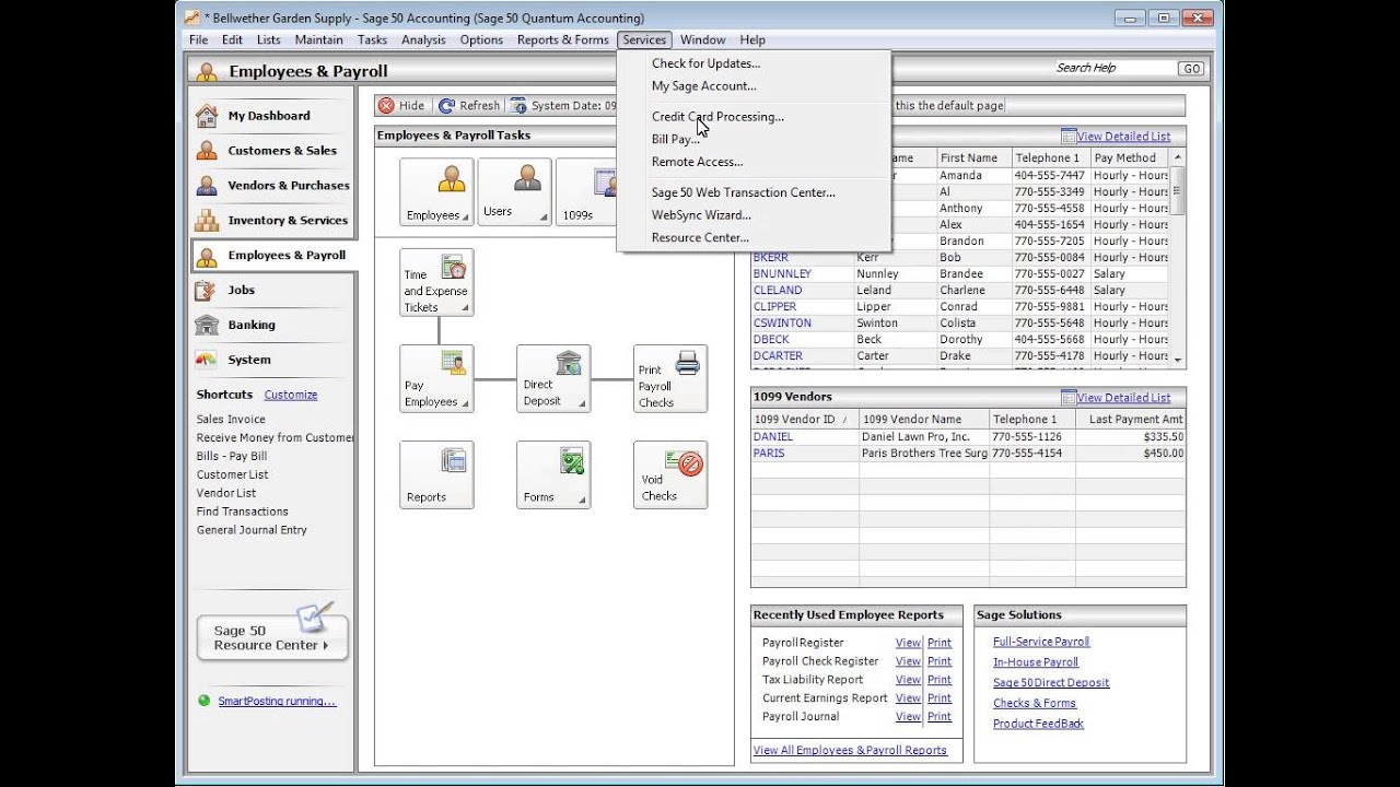 SAGE 50 Managed Payroll web sync - YouTube