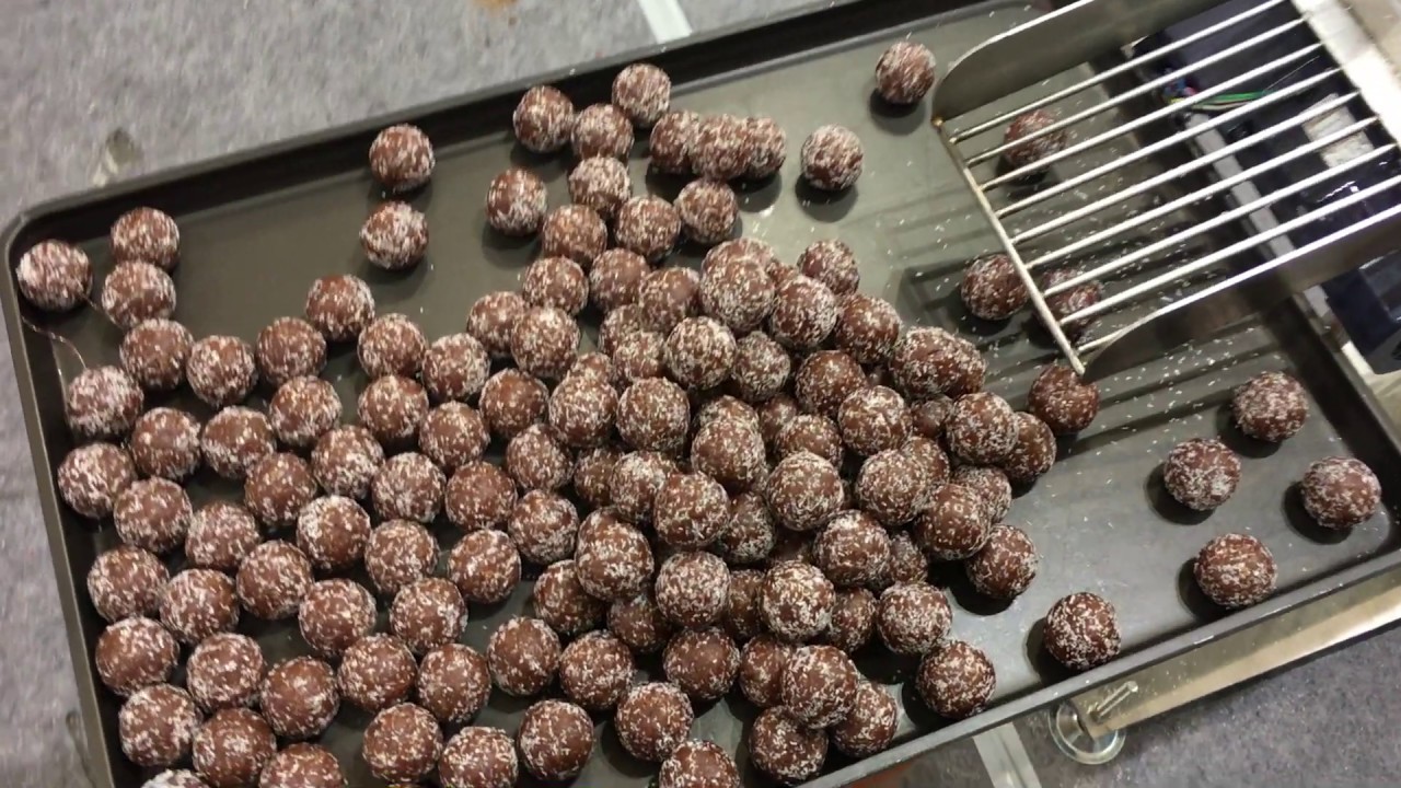 Ball Shaped Food Rounding Machine With Shredded Coconut Coating ...
