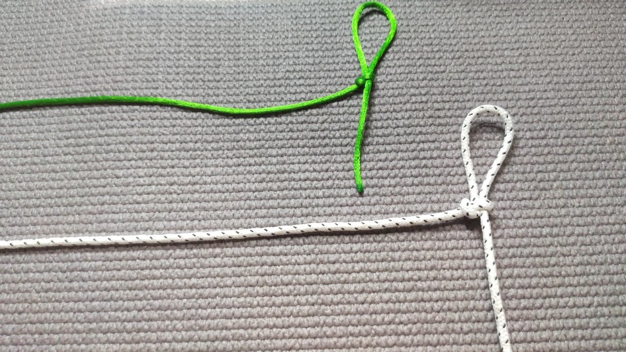 🌸 Nút Buộc Trượt Đơn (Slipped Overhand Knot)｜Hướng Dẫn Thắt Dây - YouTube