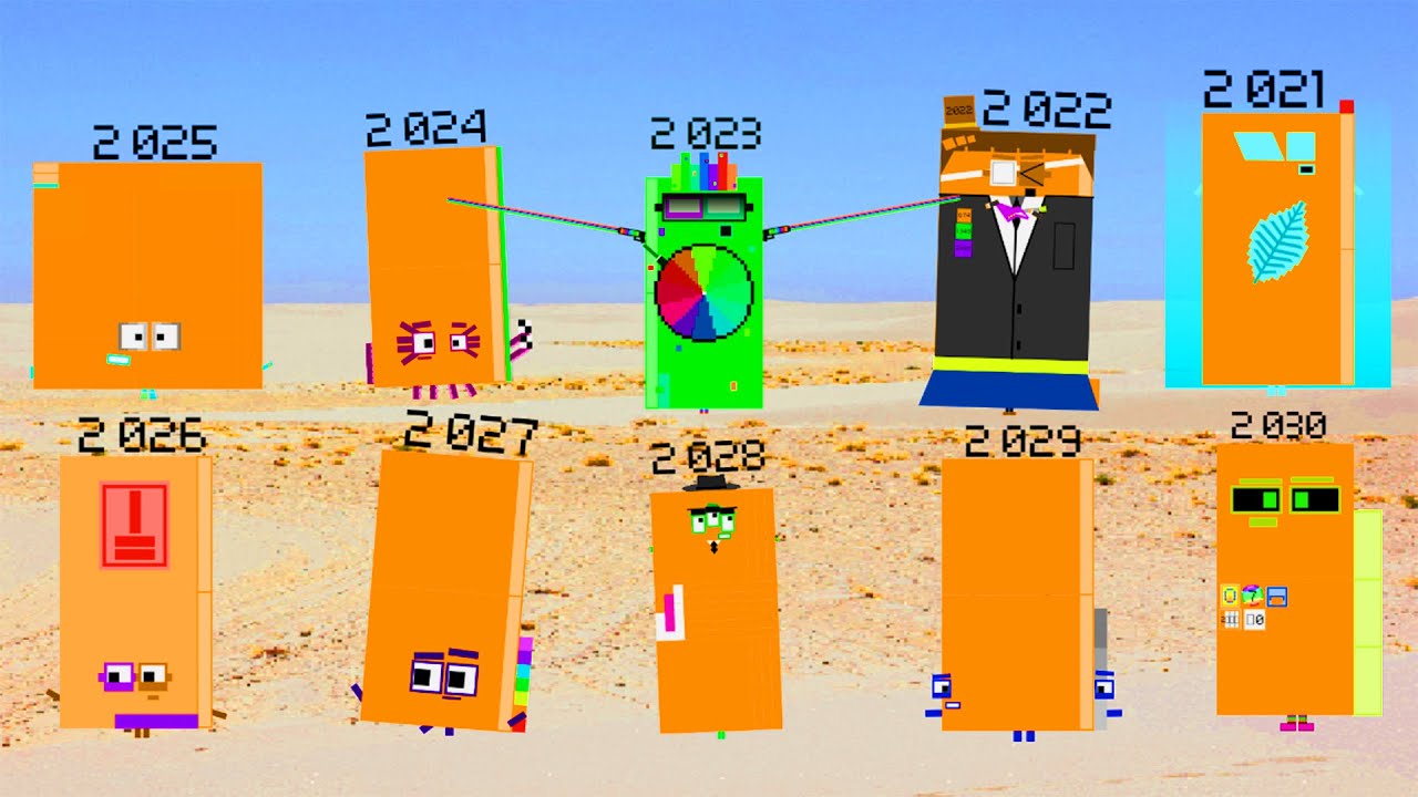 Numberblocks Band Retro 2021 to 2040 Remaked - YouTube