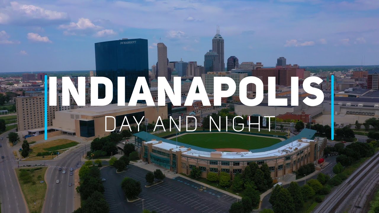 Indianapolis Day and Night | 4K drone footage - YouTube