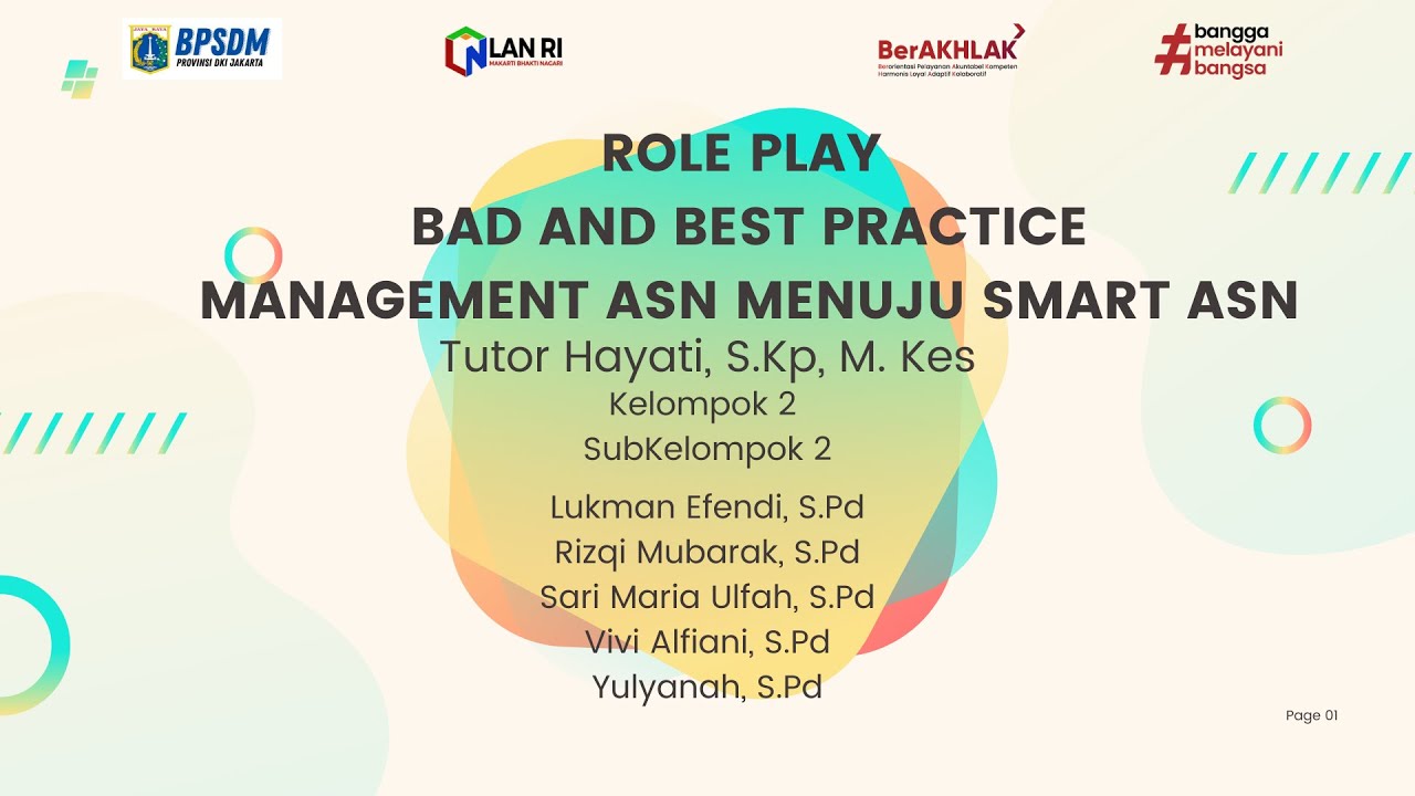 Video Role Play Bad and Best Practice Management ASN Menuju Smart ASN ...