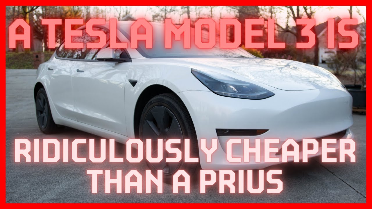 A Tesla Model 3 is Ridiculously Cheaper than a Toyota Prius - YouTube