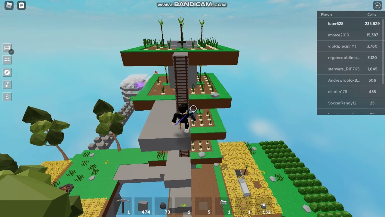 Roblox skyblock island tour - YouTube