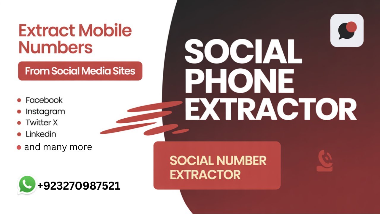Social Phone Extractor | Extract Phone Numbers from Social Media |Best ...