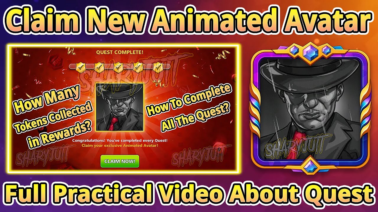 🤯 8 Ball Pool - New Animated Avatar Quest - Claim The Capo Animated ...