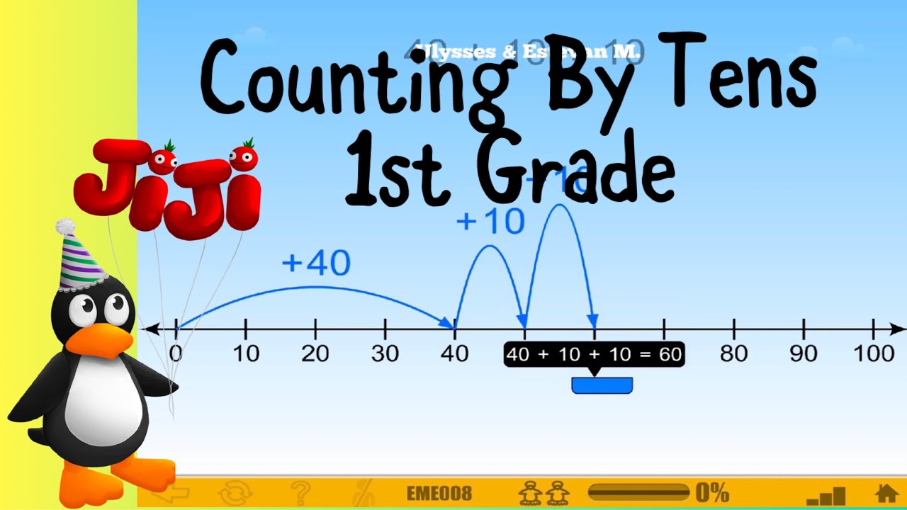 ST Math 1st Grade - Counting By Tens - YouTube