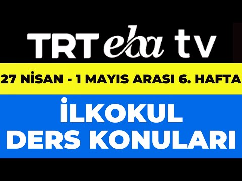 EBA TV İLKOKUL DERS KONULARI | EBA TV İLKOKUL DERS PROGRAMI