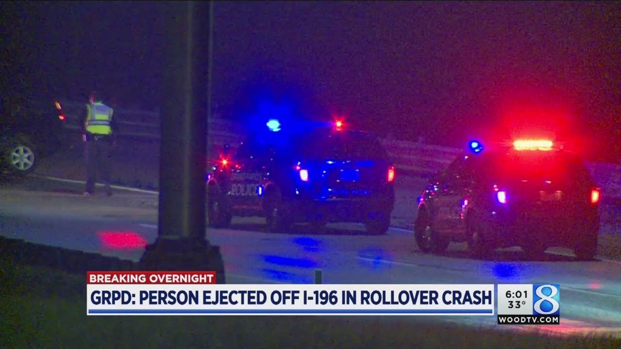 GRPD: Man thrown off of car during crash on I-196, driver flees - YouTube