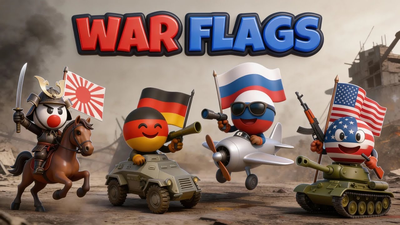 War Flags | Countryballs Compilation - YouTube