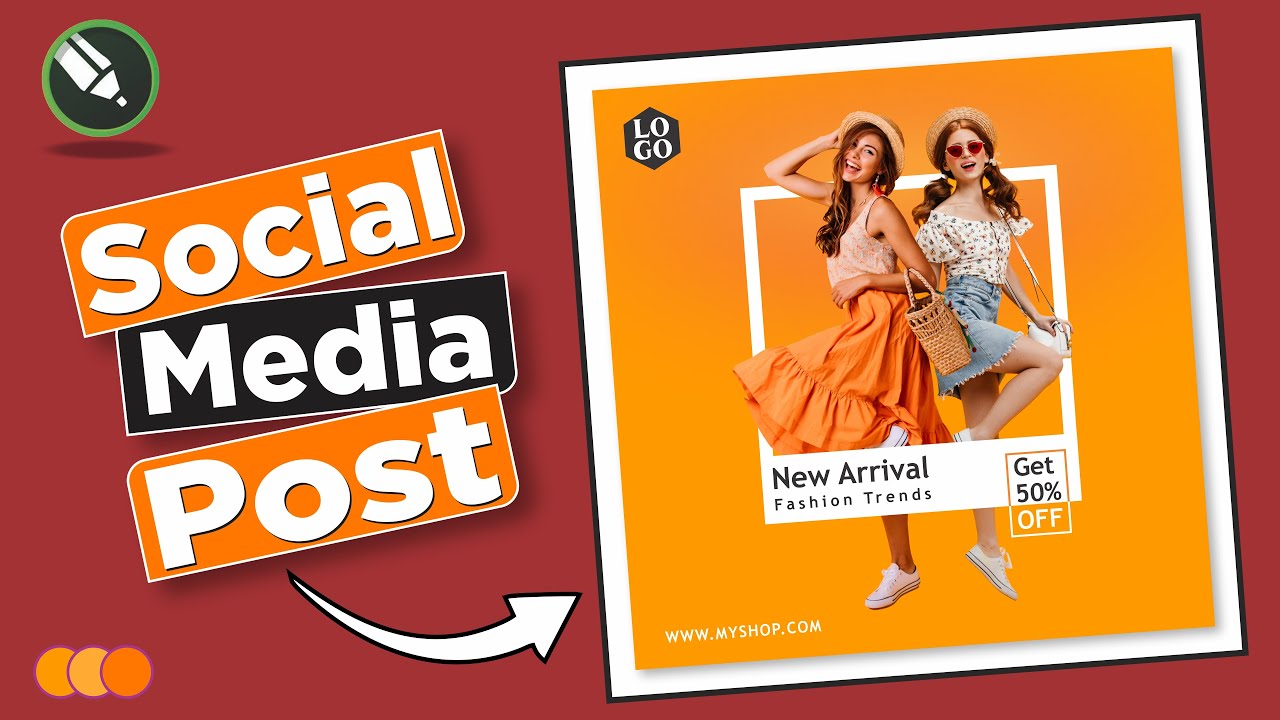 Social Media Post Design in Corel Draw Tutorial - YouTube