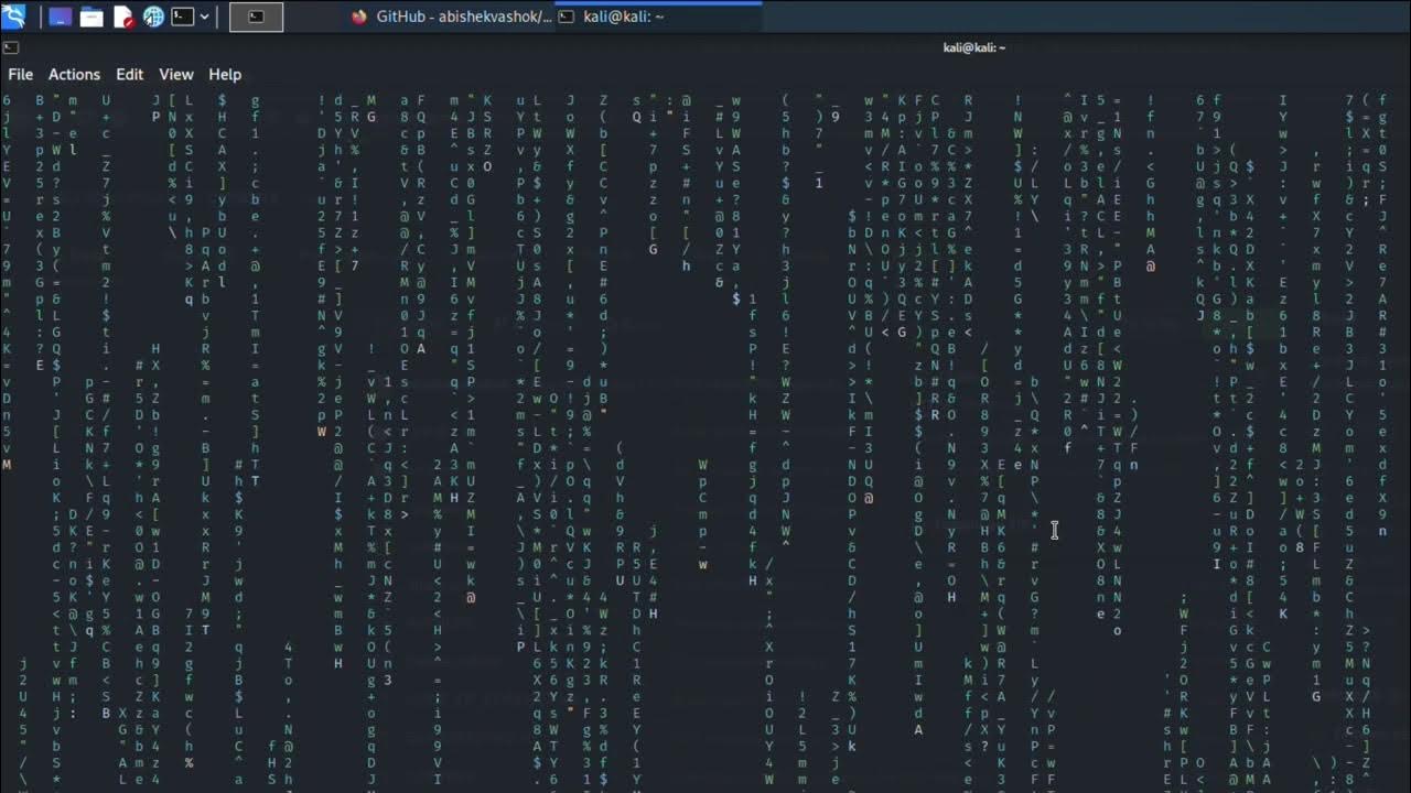Kali Linux terminal into Matrix effect - YouTube