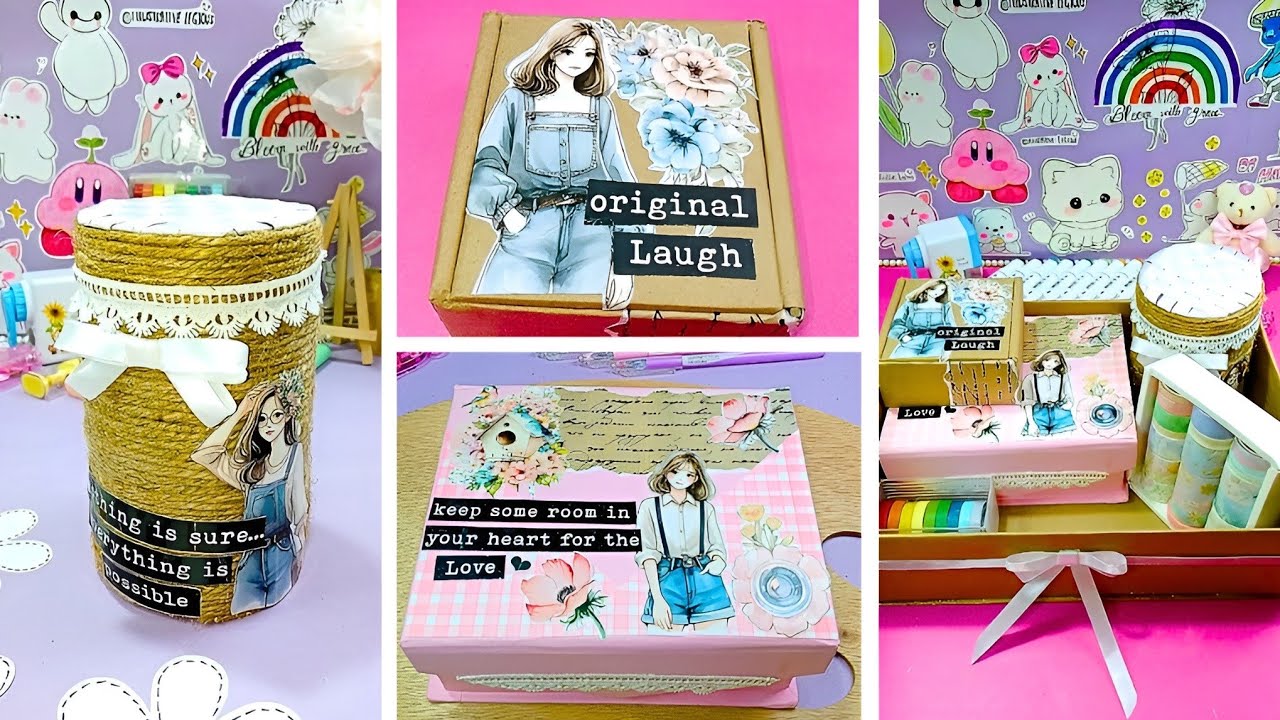 📦 DIY Aesthetic Journal Boxes & Journal Supplies Organizer | Cute ...