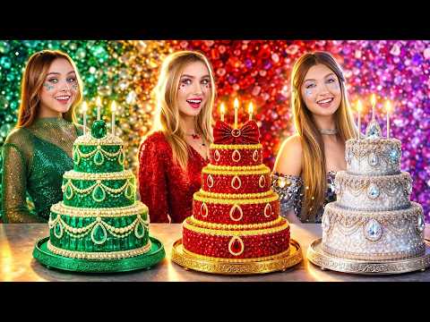 Smaragd-, Rubin- und Diamant-Girl! Geburtstagsgirls feiern eine Party