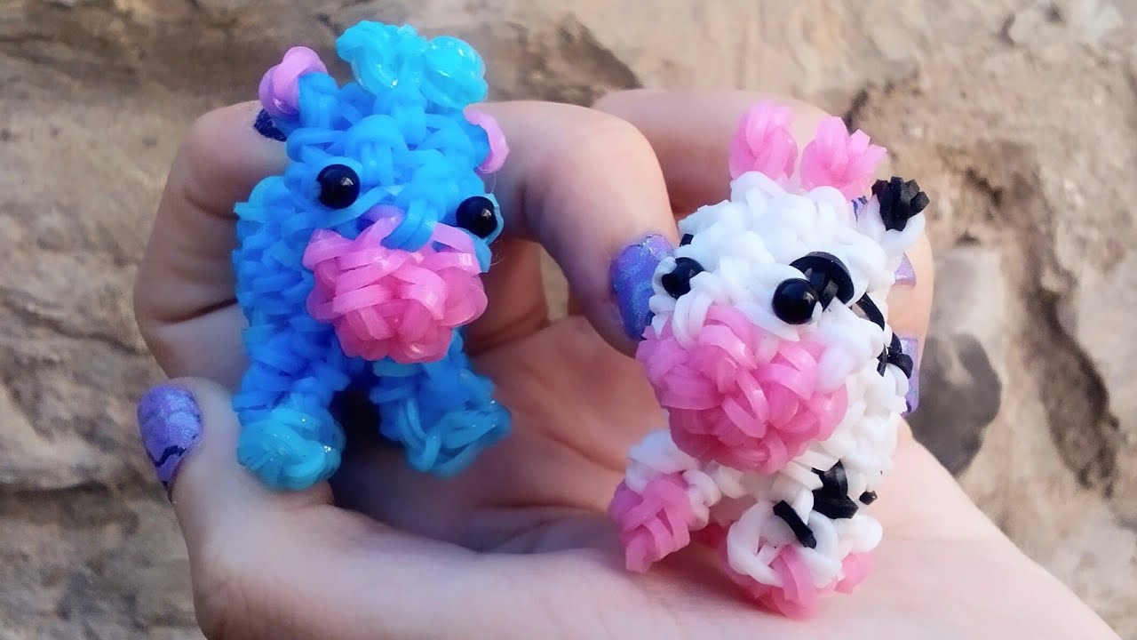 Loomigurumi Baby Cow Tutorial (Rainbowloom) - YouTube