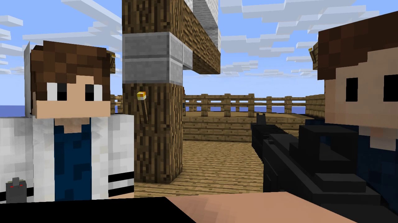 First Person Shooter Minecraft Test Animation - YouTube