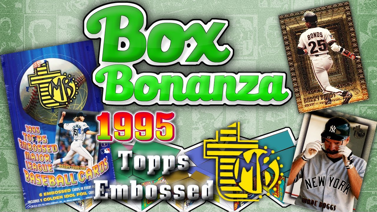 1995 Topps Embossed Baseball Cards (GOLD PARALLELS!) - BOX BONANZA ...