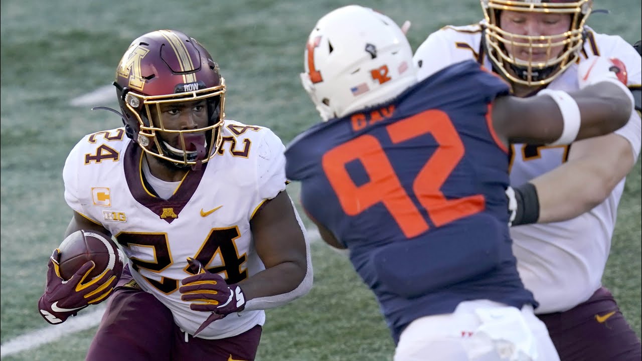 Gophers' RB Mohamed Ibrahim Highlights vs. Illinois (4 TDs, 224 Yards ...
