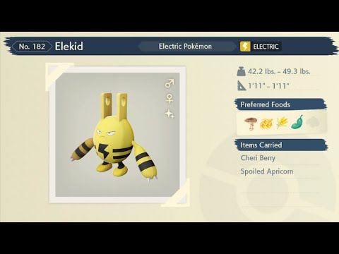 Pokémon Legends Arceus Shiny Elekid