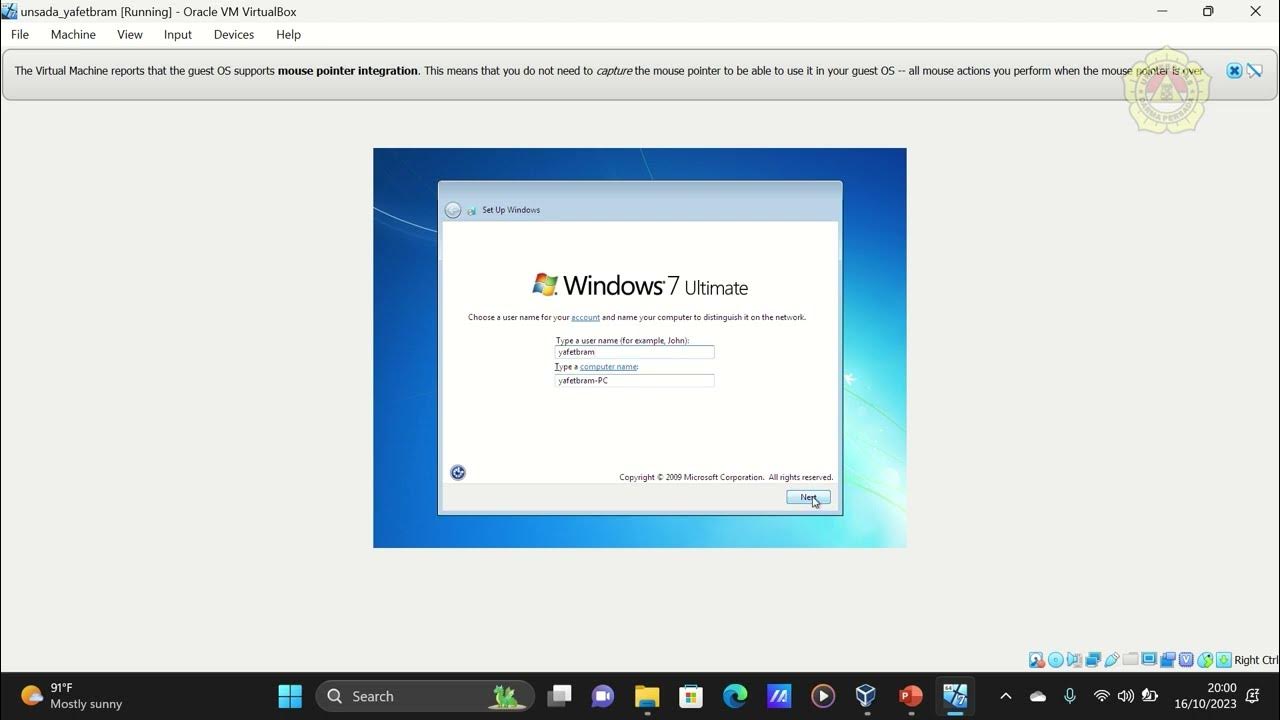 Tutorial Install Windows 7 ke dalam Virtual Box - YouTube